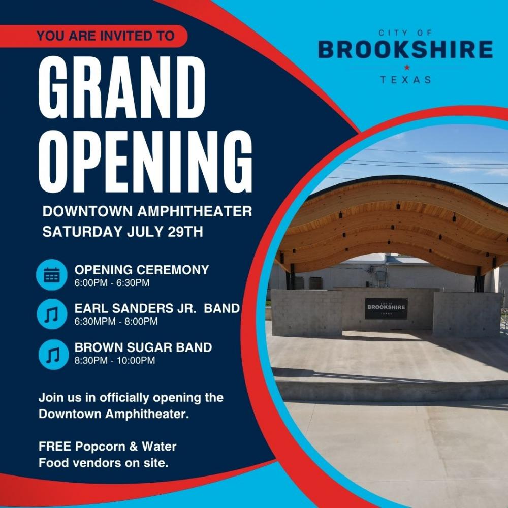 Grand Opening and Ribbon Cutting of Our Downtown Amphitheater! | City ...