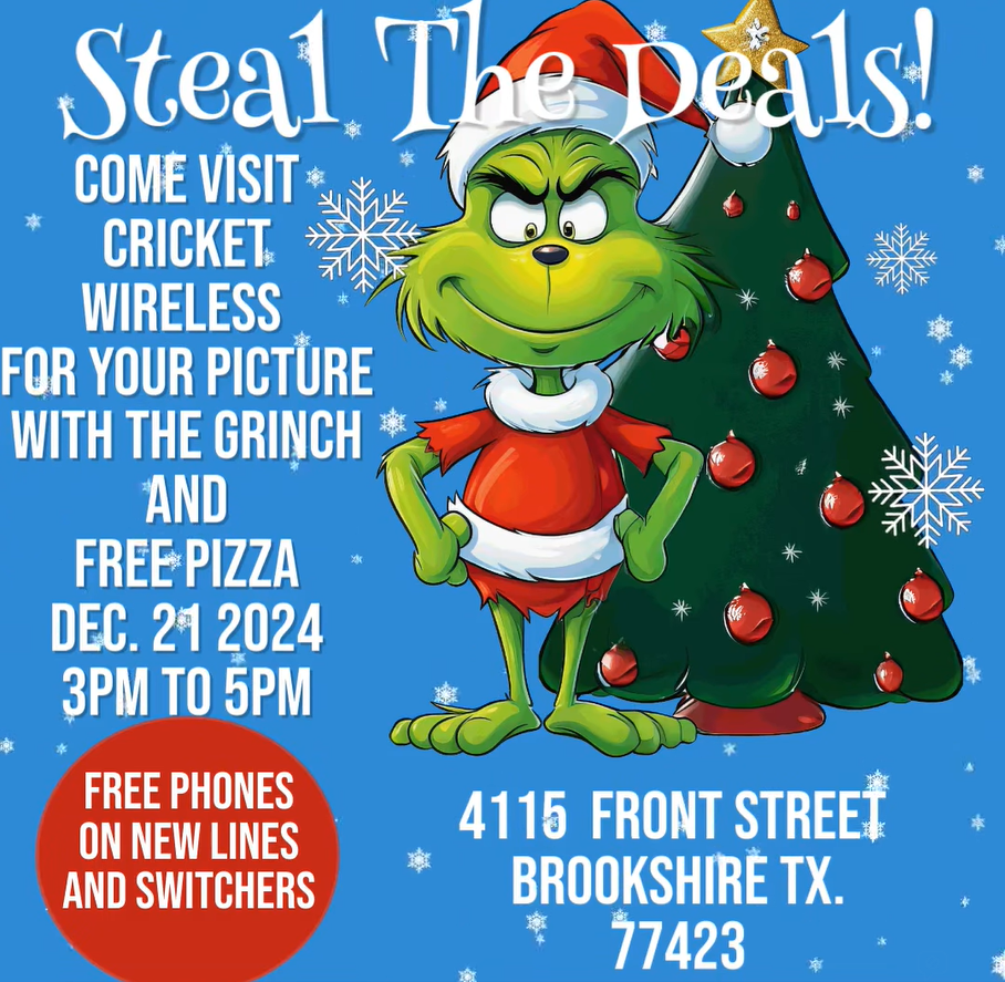 Get Your Picture Made with the Grinch | City of Brookshire, Texas